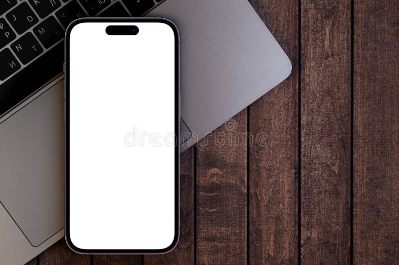 Mockup Smartphone IPhone 14 Pro Max with Blank White Screen Editorial ... Mockup Smartphone IPhone 14 Pro Max with Blank White Screen Editorial ...