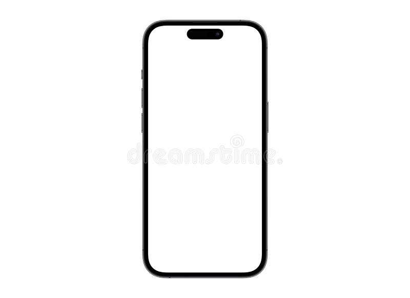 Mockup Smartphone IPhone 14 Pro Max with White Blank Screen Editorial ... Mockup Smartphone IPhone 14 Pro Max with White Blank Screen Editorial ...