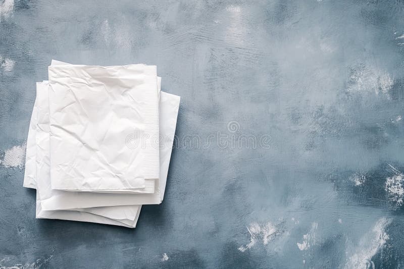A Mockup of a Stack of Paper Napkins with Space for Your Logo or ...