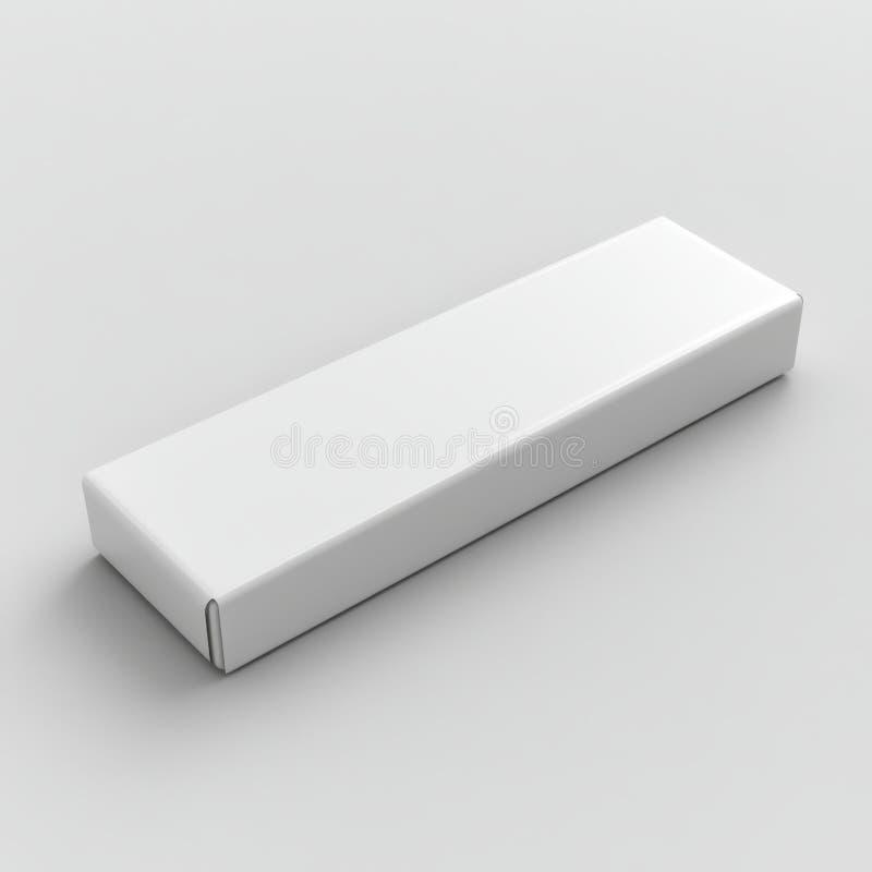 Mockup of a Stick Sachet Box Packaging Design. 3D Rendering Stock Image ...