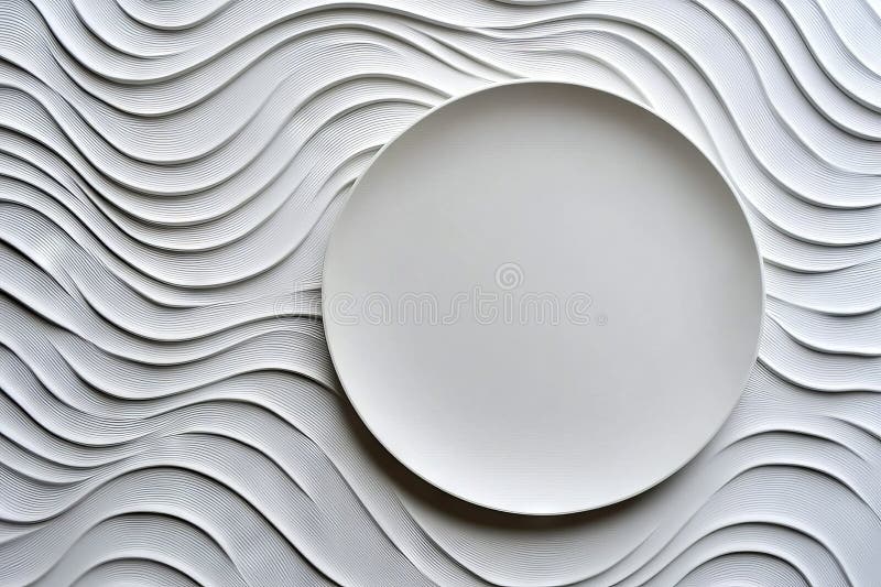 This Mockup Template Concept Shows a White Colour Circular Object ...