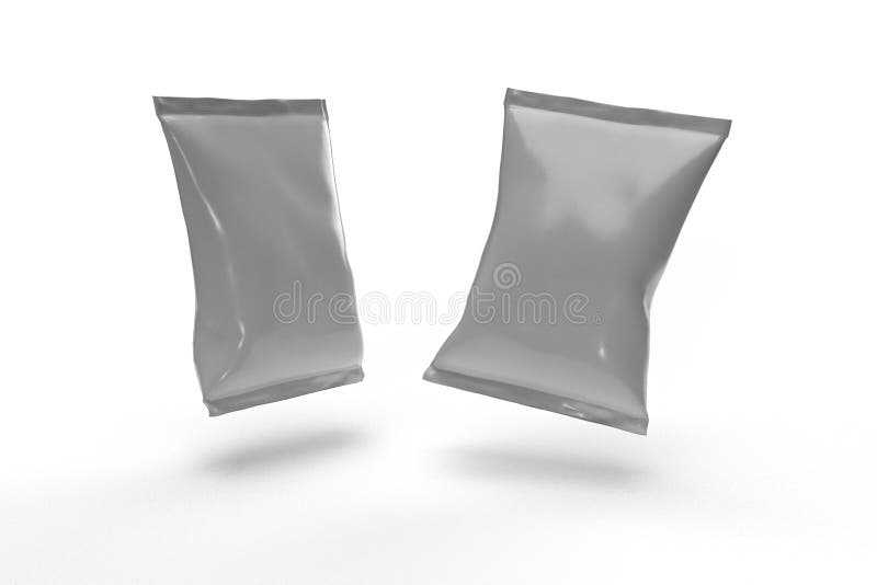 Mockup of Two Pack a Snack Packaging Stock Illustration - Illustration ...