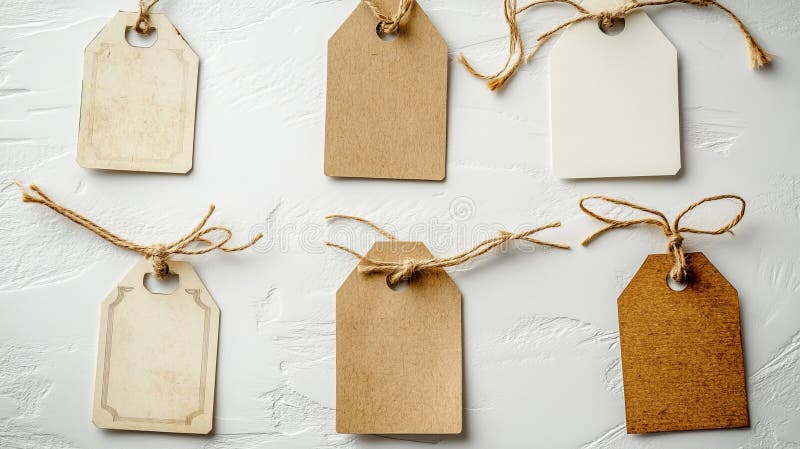 Collection Blank Old Sticker Label Price Tag Templates Ai Generated ...