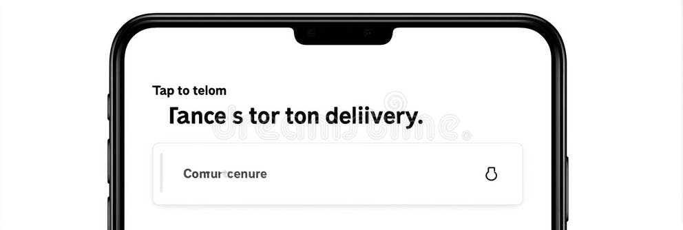 Mockup of a User Interface Displaying a Delivery Confirmation Option ...