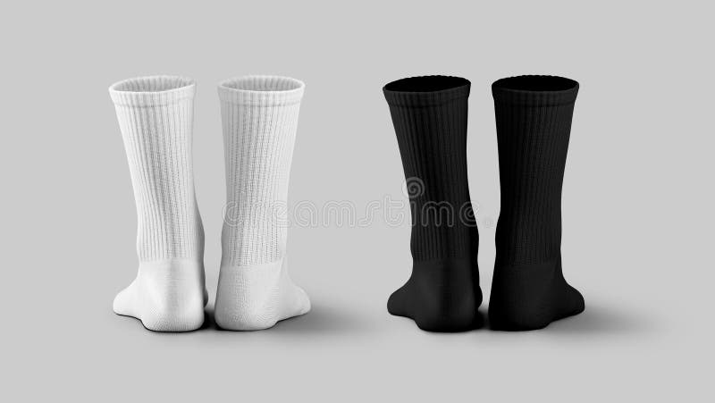 White, Black, Heather T-shirt Mockup 3D Rendering Isolated on ...