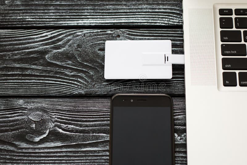 Mockup White Flash Memory Usb Card Stock Image - Image of memory, brown ...