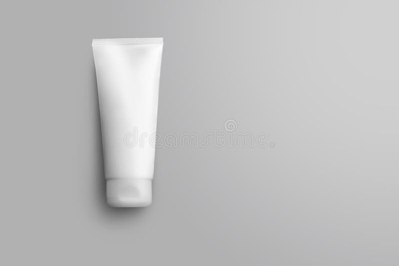 Mockup of a White Medium Bottle with a Cap with Body Lotion, Isolated ...