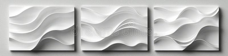 A Mockup of White Pennant Flags with Blank Vertical Banners on a ...