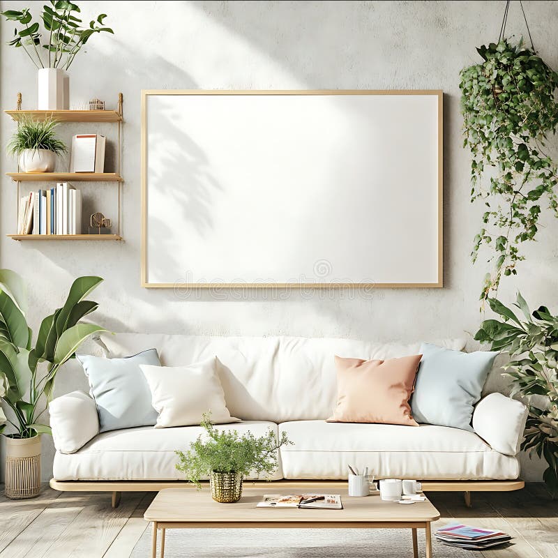 Frame Mockup Rustic Soft Colour Palette Light Reflections on Glass Boho ...