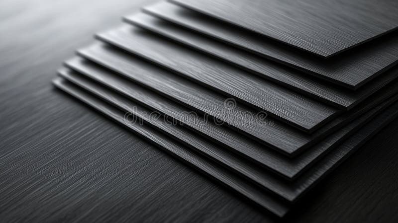 Mockups Consisting of Layers of Black Leather, Carbon, Net, and Metal ...