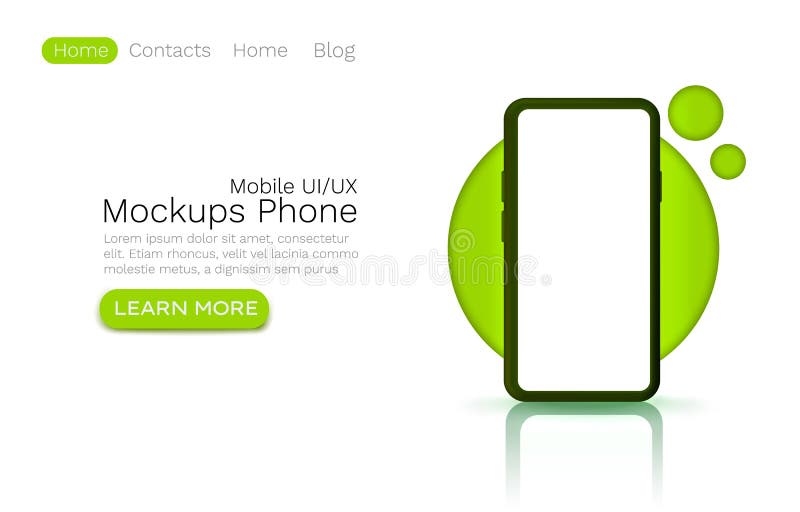 Mockups Ui Template, Web Site Banner App Screen. Vector Stock Vector ...