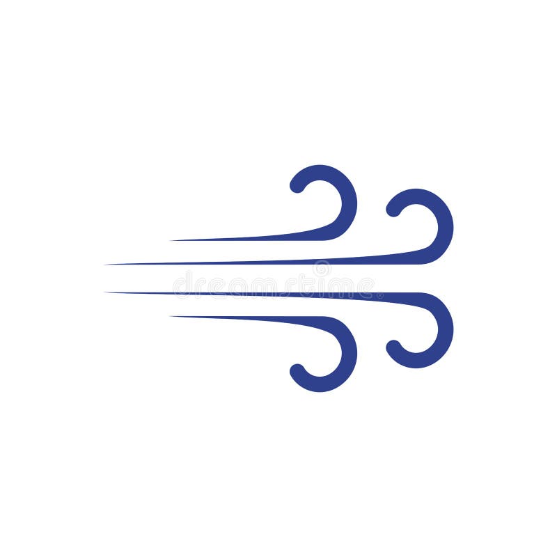 Modèle De Conception De Logo Symbole De Vent Illustration de Vecteur ...