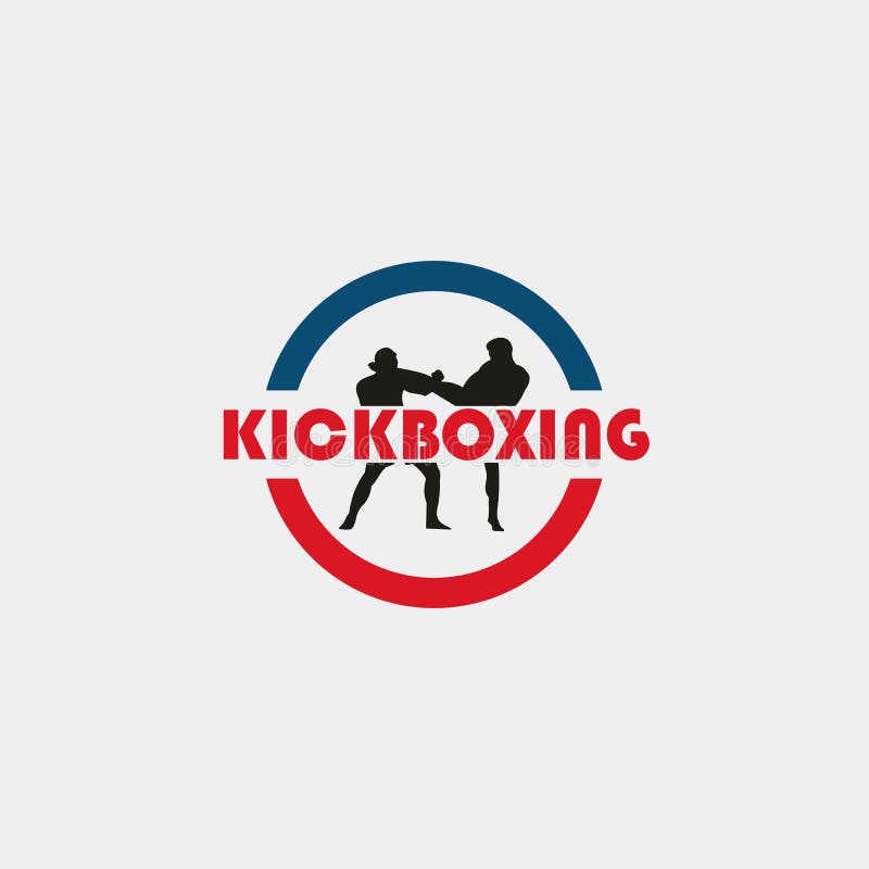 Modèle de logo kickboxing illustration stock. Illustration du énergie ...