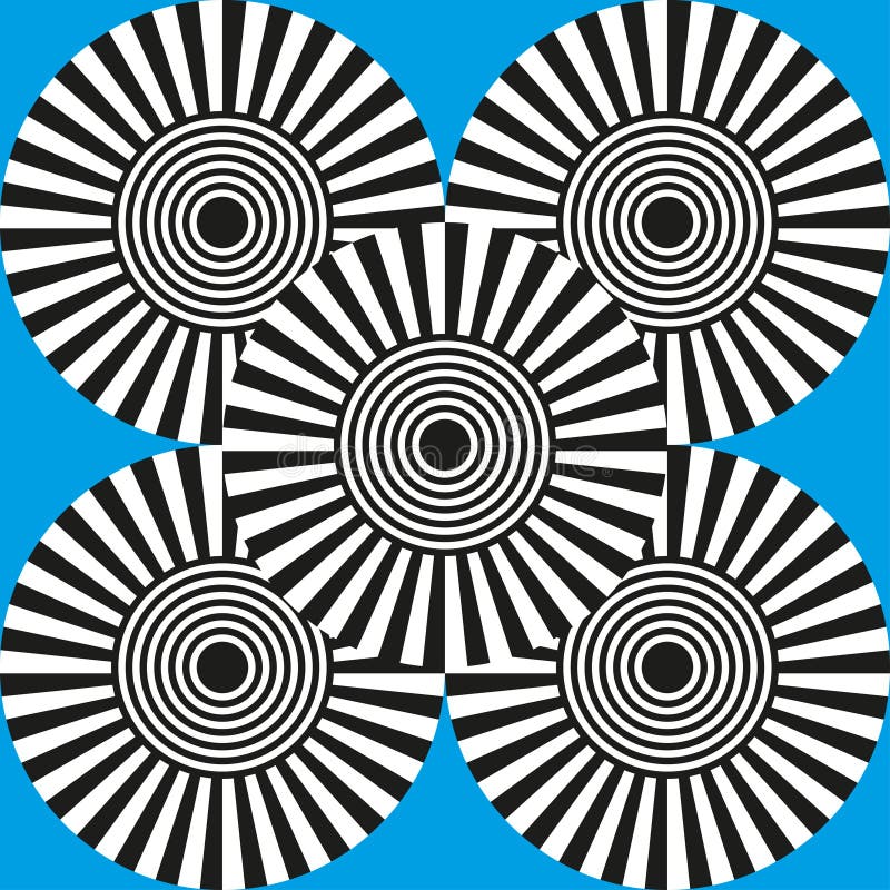 Illusion optique, ronde illustration stock. Illustration du ...