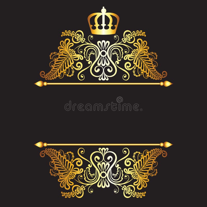 Cadre royal de vintage illustration de vecteur. Illustration du cadre ...