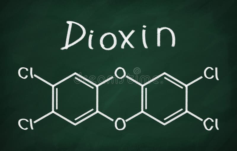 Modèle de la dioxine 3D illustration stock. Illustration du dioxine ...