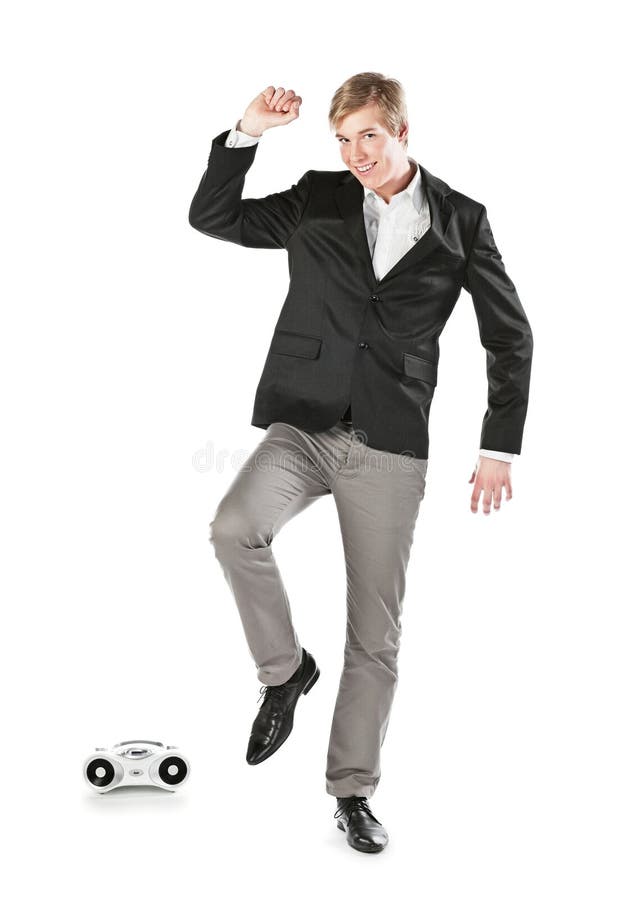 Mod boy stock photo. Image of jambox, handsome, person - 13373520