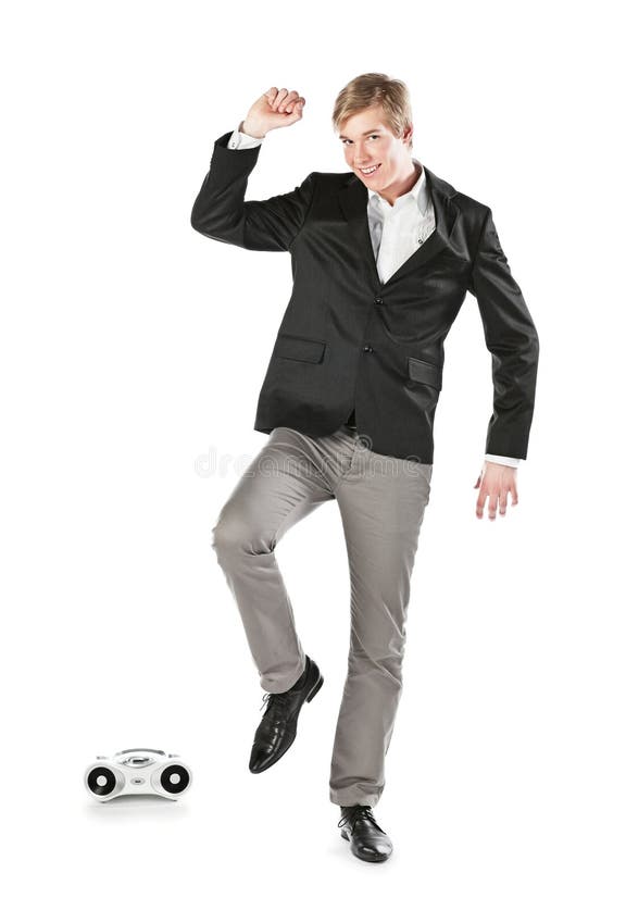 Mod boy stock photo. Image of jambox, handsome, person - 13373520