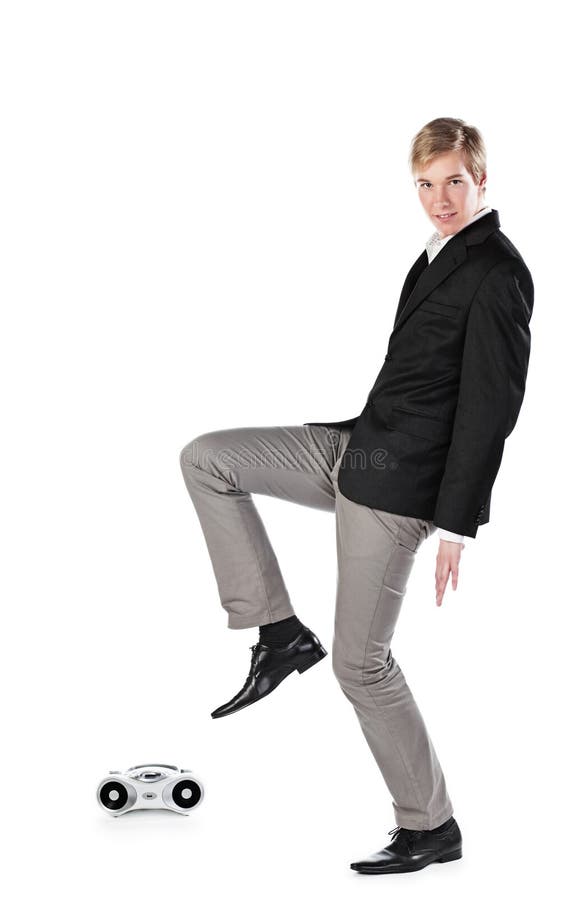 Mod boy stock photo. Image of blond, music, stereo, culture - 13374720