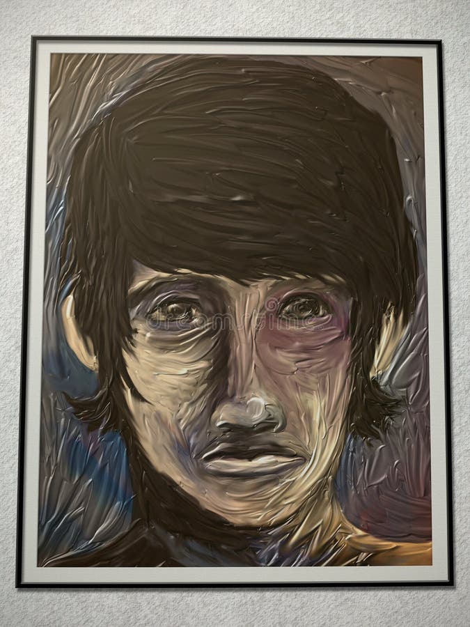 Mod Face - Digital Painting Stock Illustration - Illustration of ...