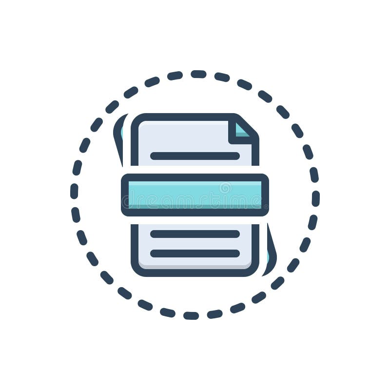 Color Illustration Icon for Mod, File and Extension Stock Illustration ...