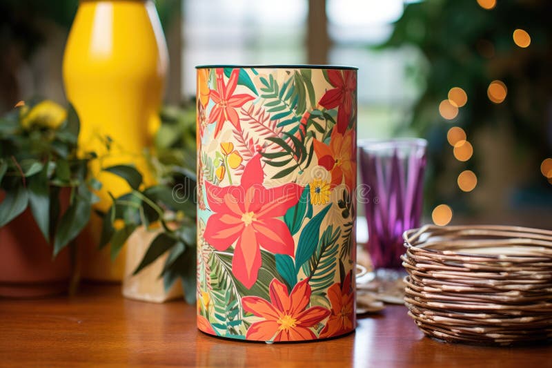 Mod Podge Container beside Holiday-themed Paper Cutouts Stock Photo ...