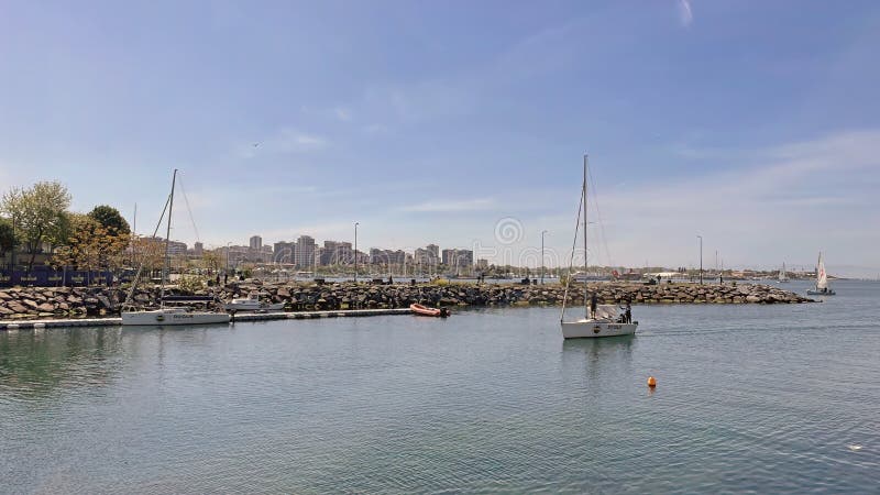 Moda Beach and Kurbagalidere Stream View in Istanbul Editorial Image ...