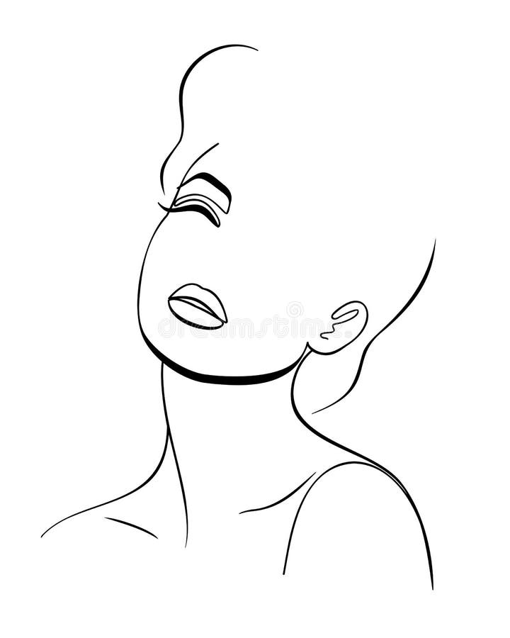 Moda Lineart Retrato De Joven Hermosa Mujer Ilustración del Vector ... Moda Lineart Retrato De Joven Hermosa Mujer Ilustración del Vector ...