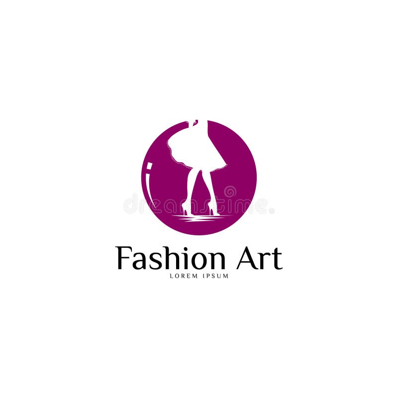 Moda Logo Vector Art Modelo Negocios Stock de ilustración - Ilustración ...