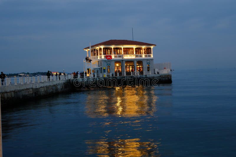Moda Pier stock image. Image of coast, istanbul, architecture - 278938971