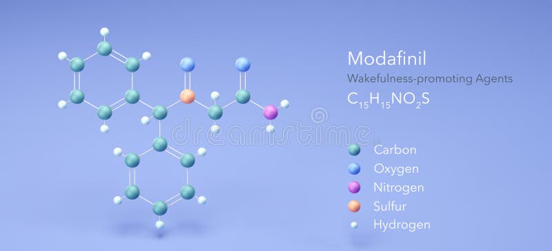 Modafinil Molecule, Molecular Structures, Wakefulness-promoting Agents ...