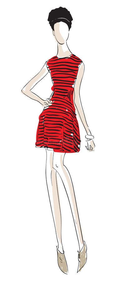 Mode-Illustration vektor abbildung. Illustration von person - 35763066