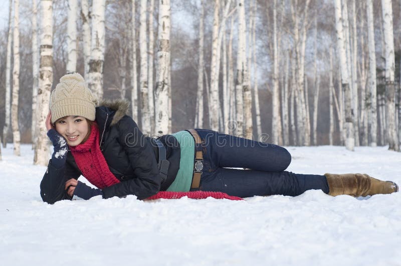 Model stock image. Image of natural, attractive, snow - 12169879