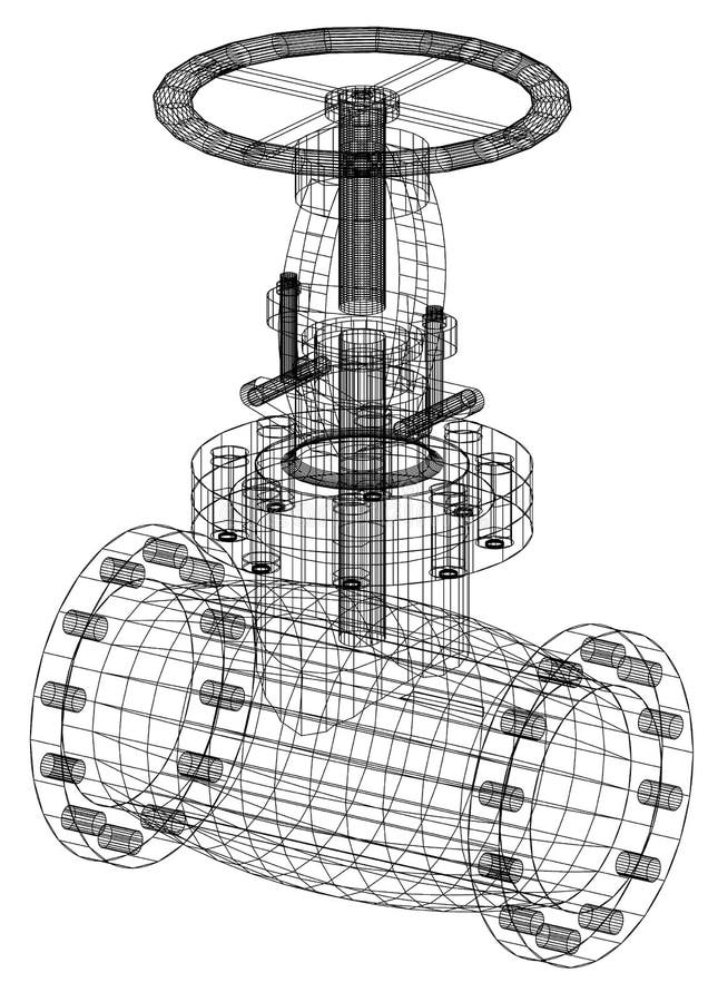 Cad Valve Drawing Stock Illustrations – 218 Cad Valve Drawing Stock ...
