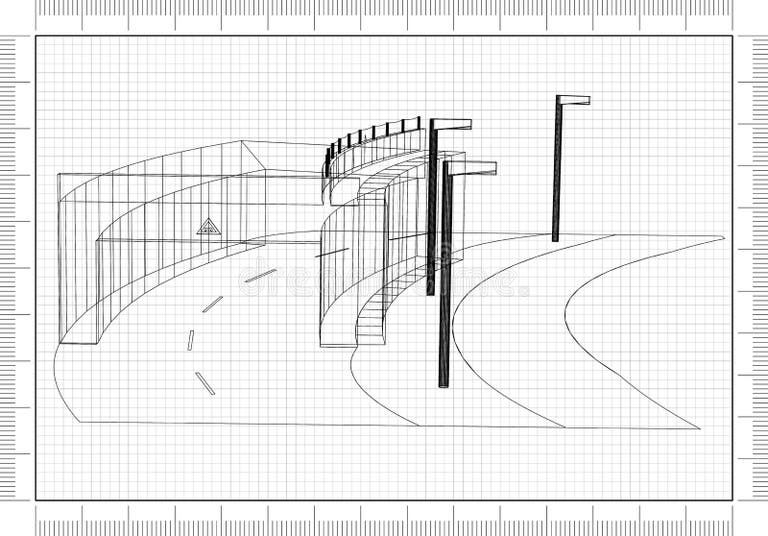 Blueprint stock illustration. Illustration of blue, architect - 149381449