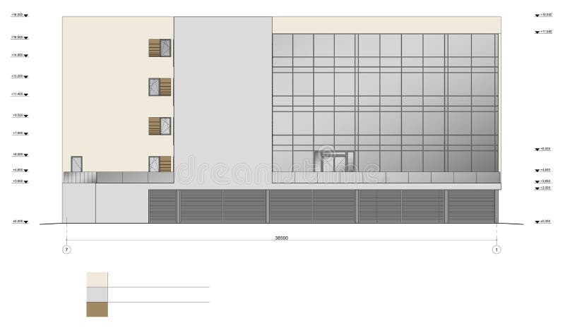 Five-floor apartment house stock vector. Illustration of housing - 1246298