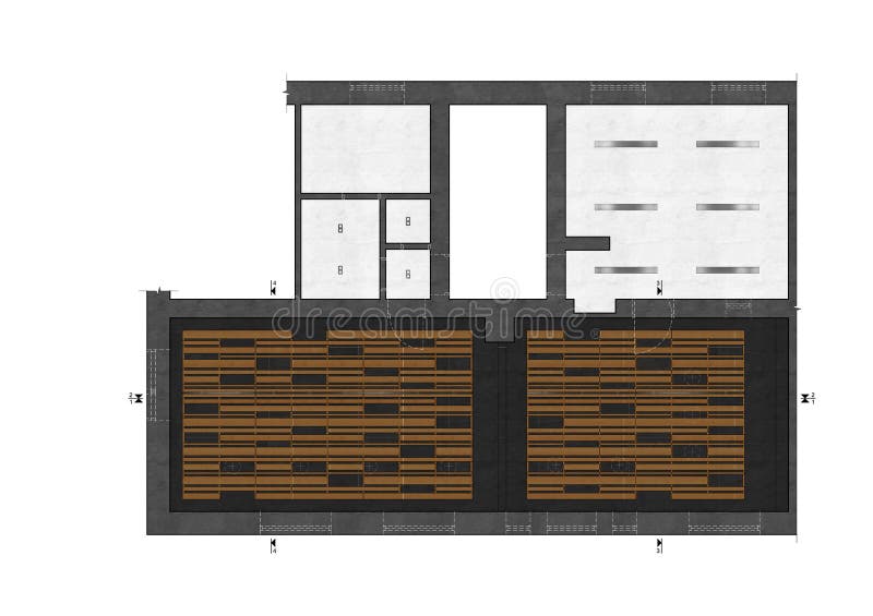 Wooden Hanging Ceiling Plan of a Cafe Stock Vector - Illustration of ...
