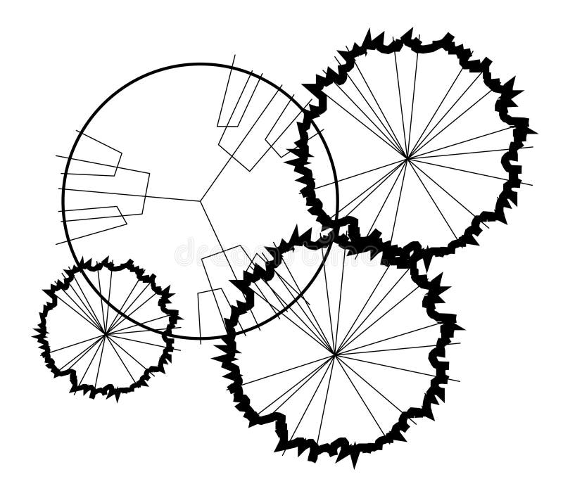 Architectural Graphic or Symbol of the Trees from the Top View. Stock ...
