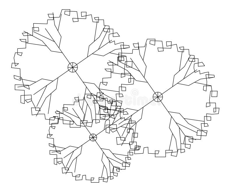 Trees Top View Black White Stock Illustrations – 620 Trees Top View ...