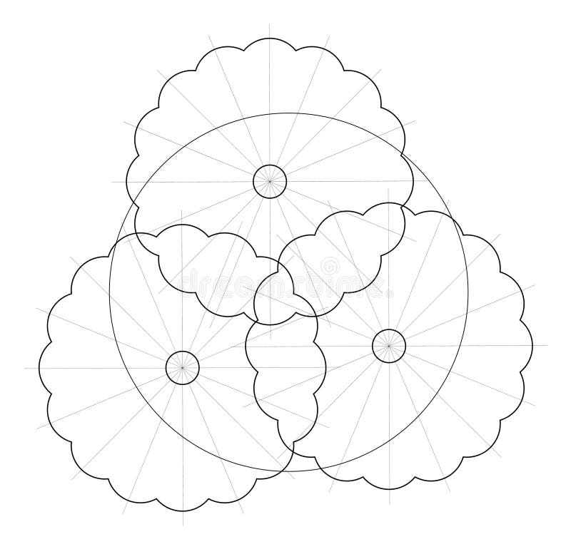 Architectural Graphic or Symbol of the Trees and Planter Box in ...