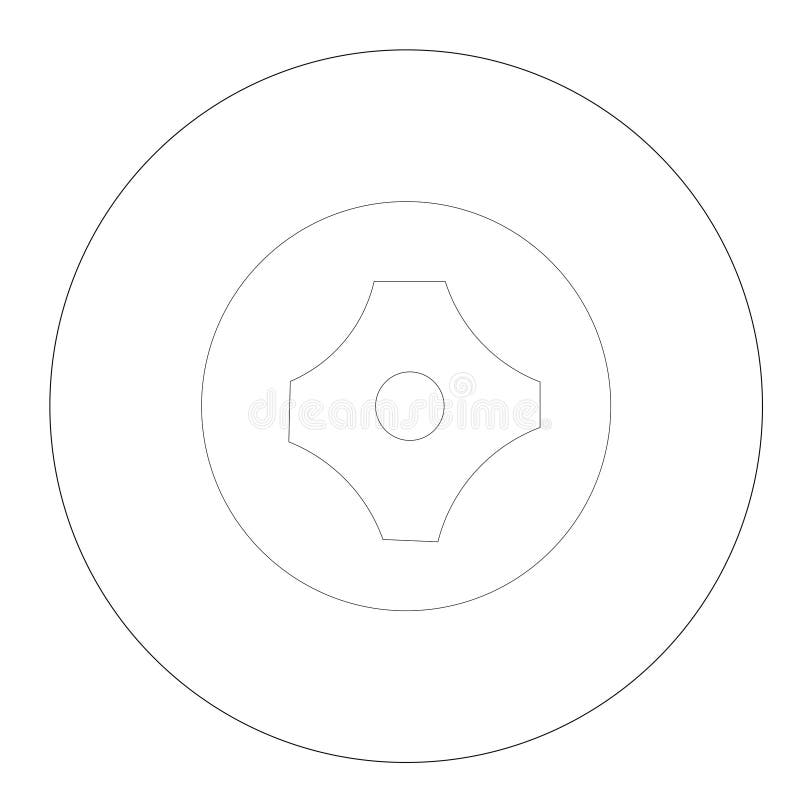 Graphical Drawing of Vehicle Wheels from the Side View. Stock ...