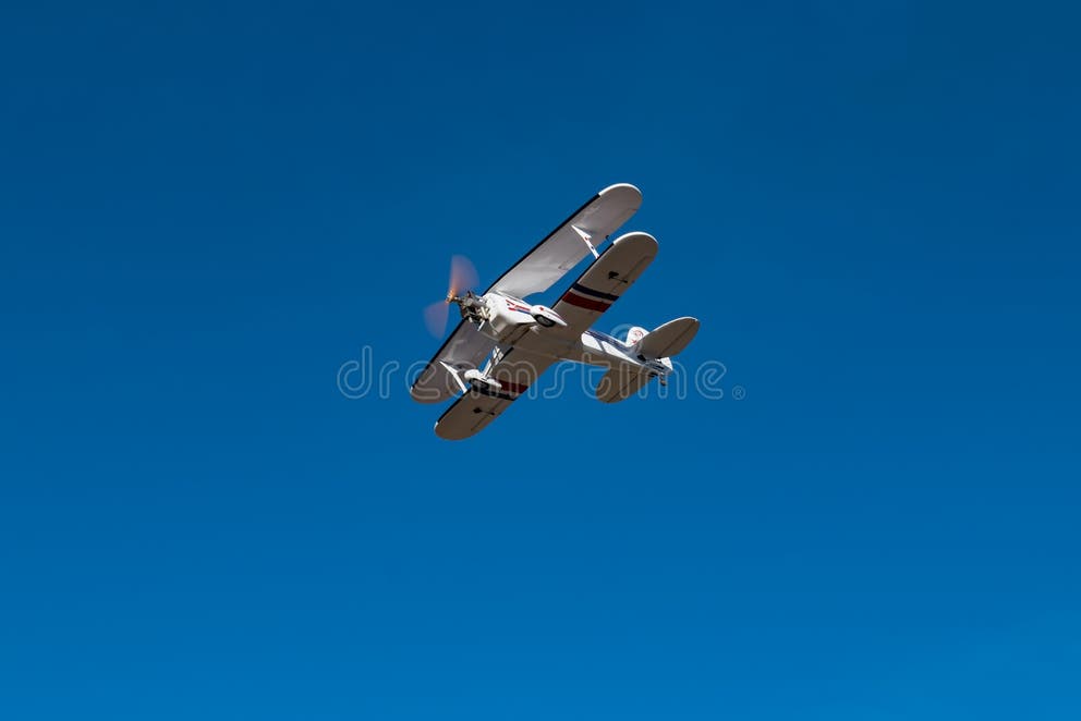 Model Airplane Biplane Flying. Editorial Photo - Image of airplane ...