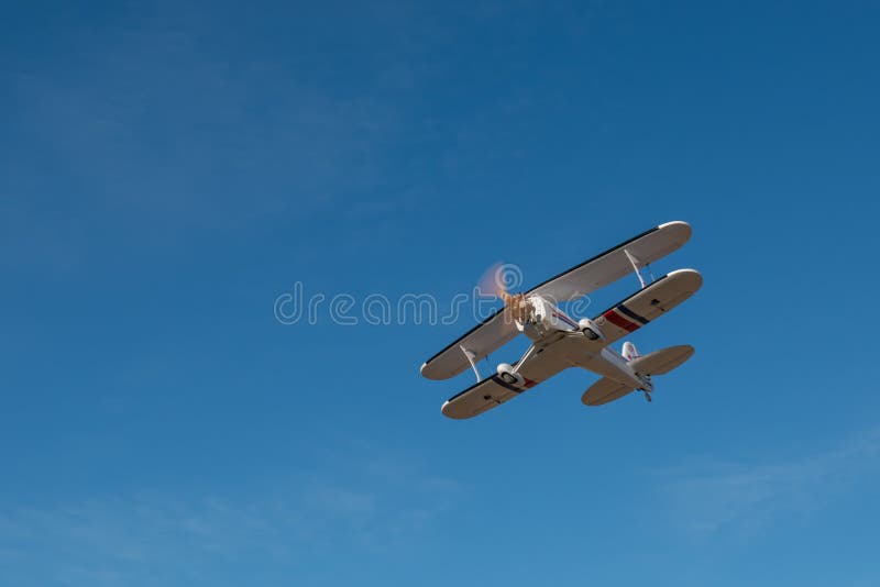 Model Airplane Biplane Flying Editorial Image - Image of hobby, small ...