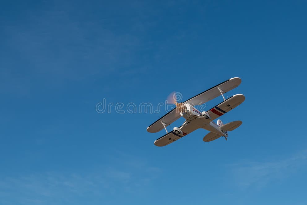 Model Airplane Biplane Flying Editorial Image - Image of hobby, small ...