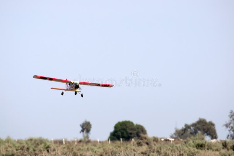 A Model Airplane Stunt Plane Spinning. Model: Tri 60 Stock Photo ...