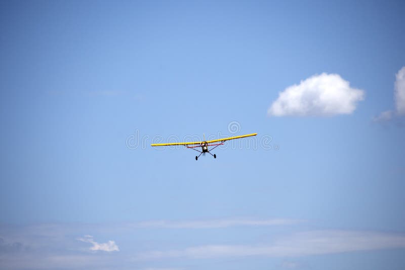 Model Airplane Stunt Plane Spinning Stock Photo - Image of channel ...