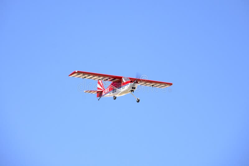 A Model Airplane Stunt Plane Spinning. Model: Tri 60 Stock Image ...