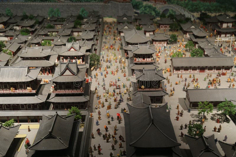 Model of Ancient Chinese City Stock Image - Image of city, roof: 80854399