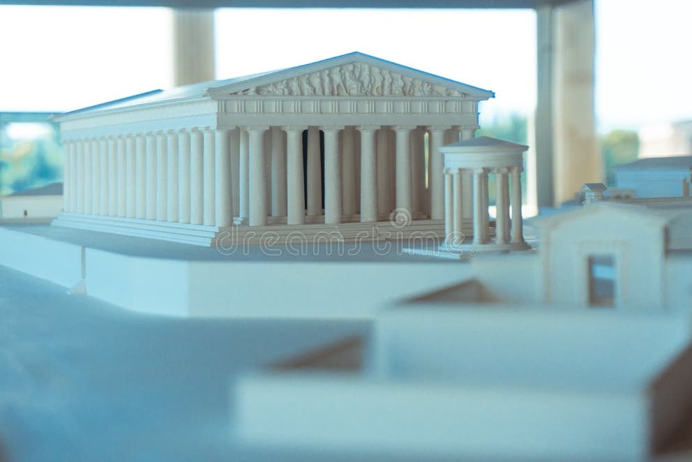 Model of the Ancient Greek Acropolis Editorial Photography - Image of ...