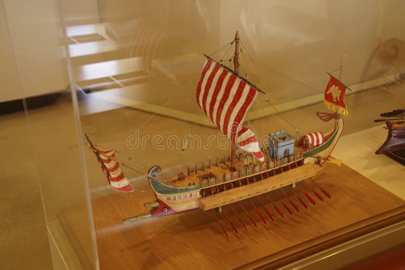 Model of an Ancient War Galley Editorial Stock Image - Image of dromon ...